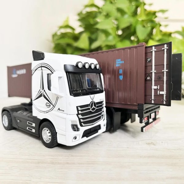 Mercedes Benz Actros 18 Wheeler Trailer Truck with 40 Footer Container ...