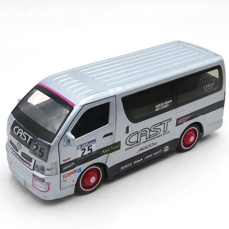 Toyota Hiace Cast Rally Van Diecast Model Van 1:32 Scale Proswon brand ...