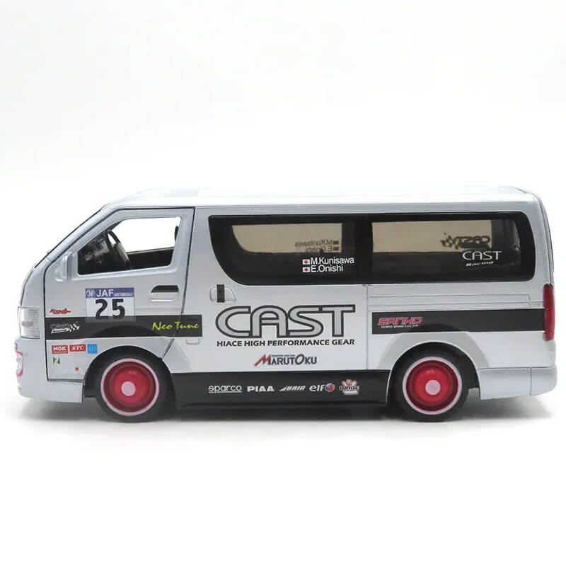 Toyota Hiace Cast Rally Van Diecast Model Van 1:32 Scale Proswon brand ...