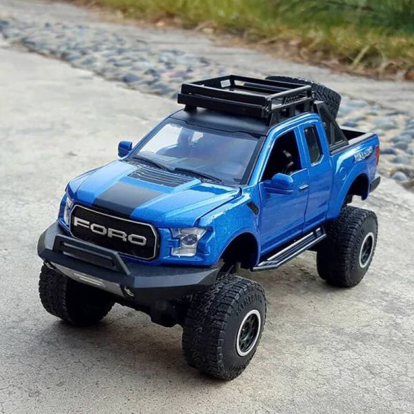 Ford Raptor Pickup Truck SUV Monster Big Wheels 1:32 Diecast Model 4x4 ...