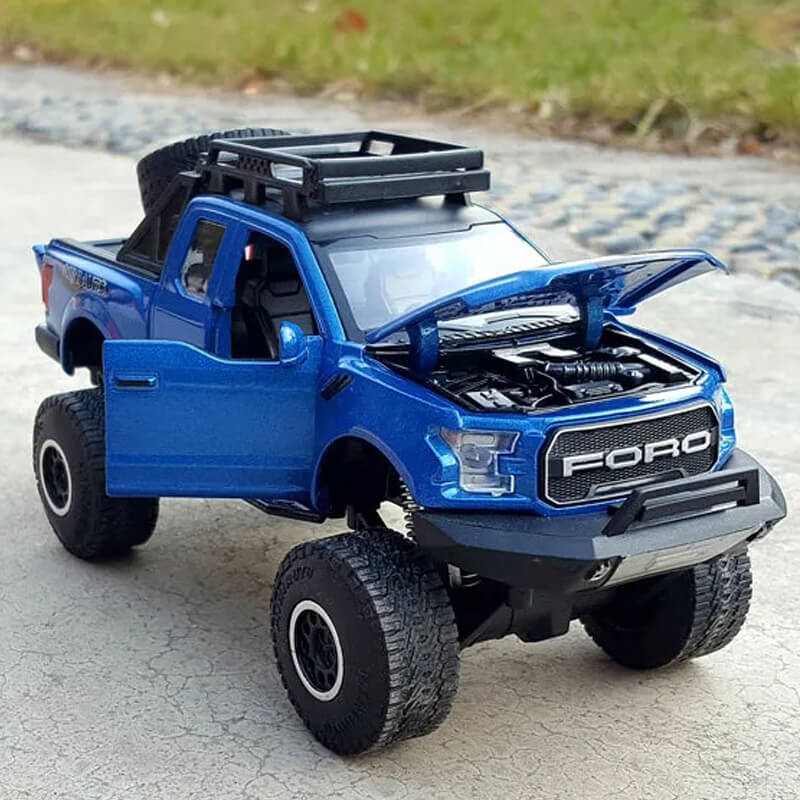 Ford Raptor Pickup Truck SUV Monster Big Wheels 1:32 Diecast Model 4x4 ...